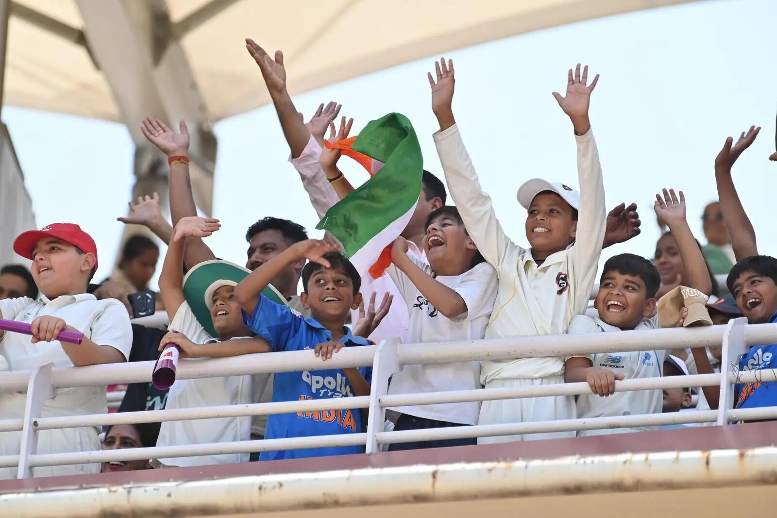 1,000 Barnala students watch their first test as India thrash Afghanistan