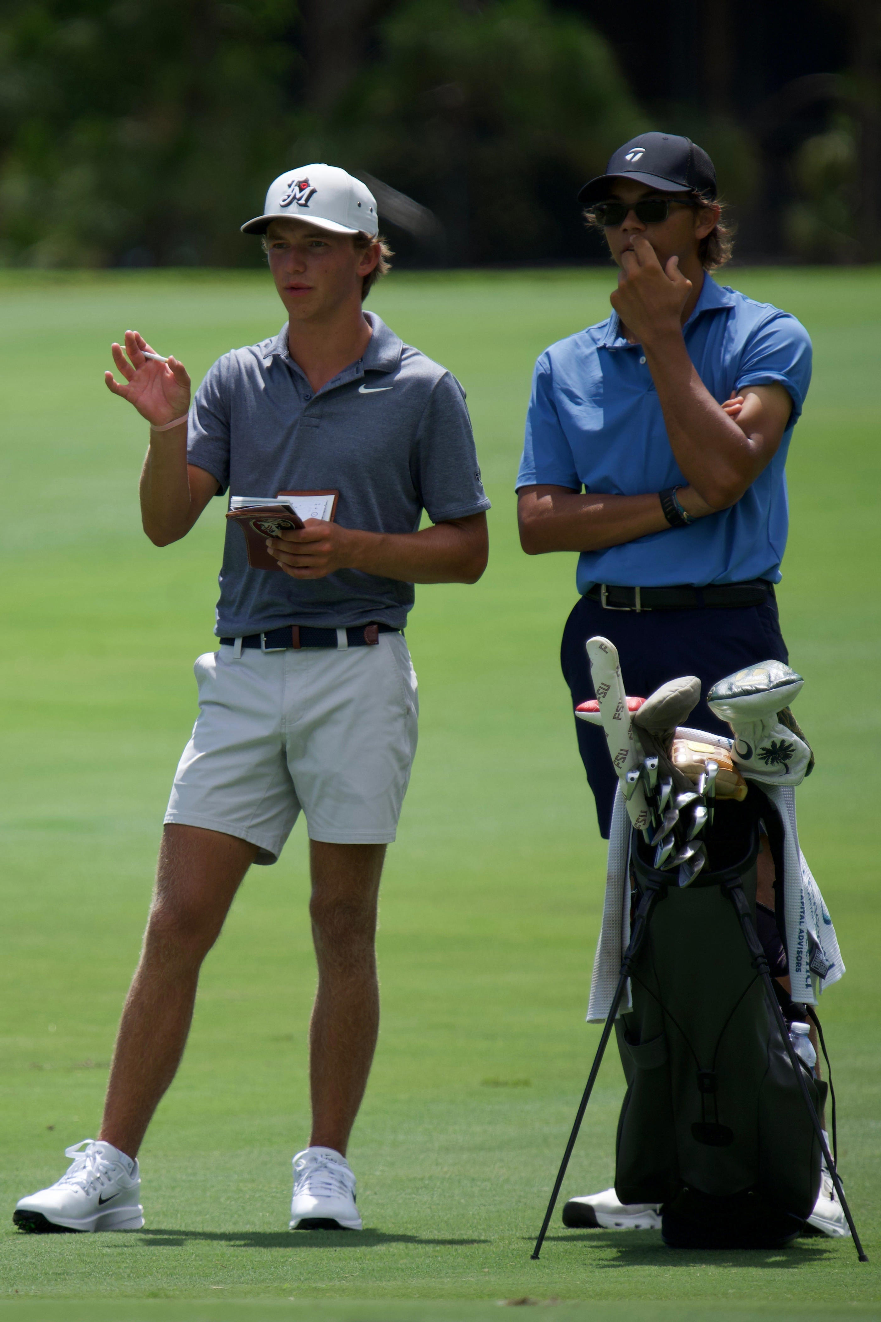 Miles Russell chases US Open spot with Charlie Woods as his caddy