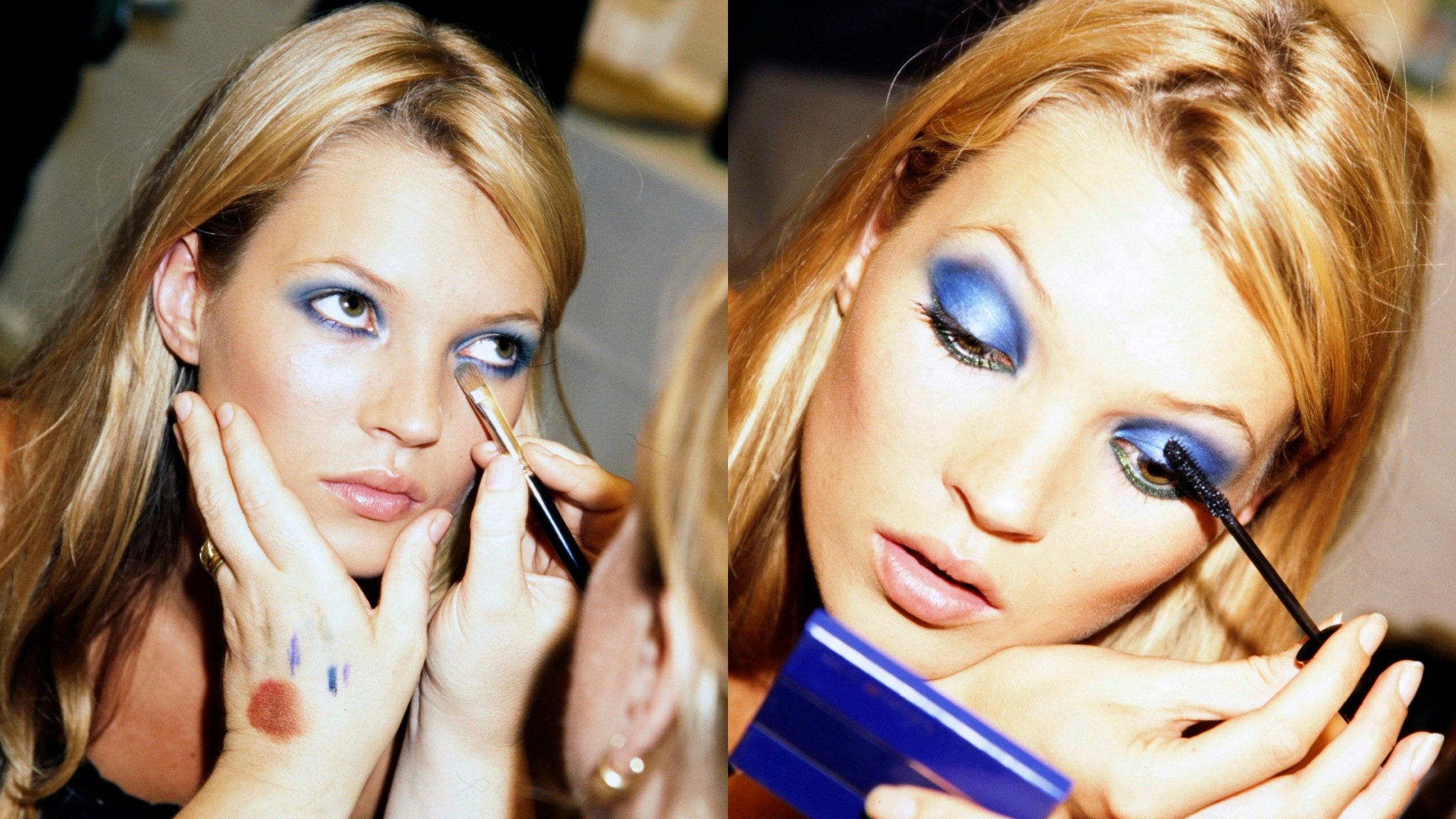 '90s blue eyeshadow is back – here's how to channel your inner Kate Moss