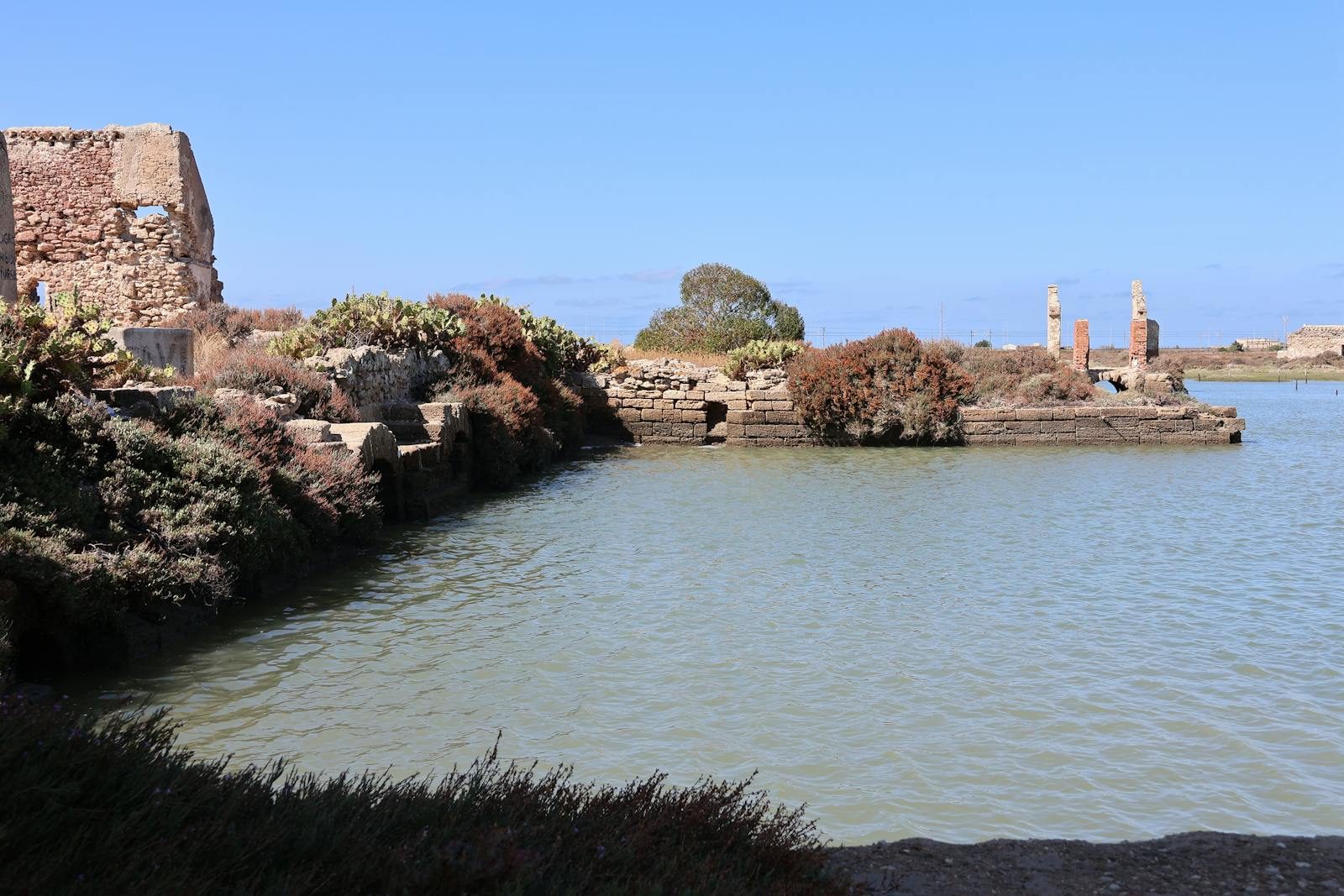 The Roman port re-emerging from the sea