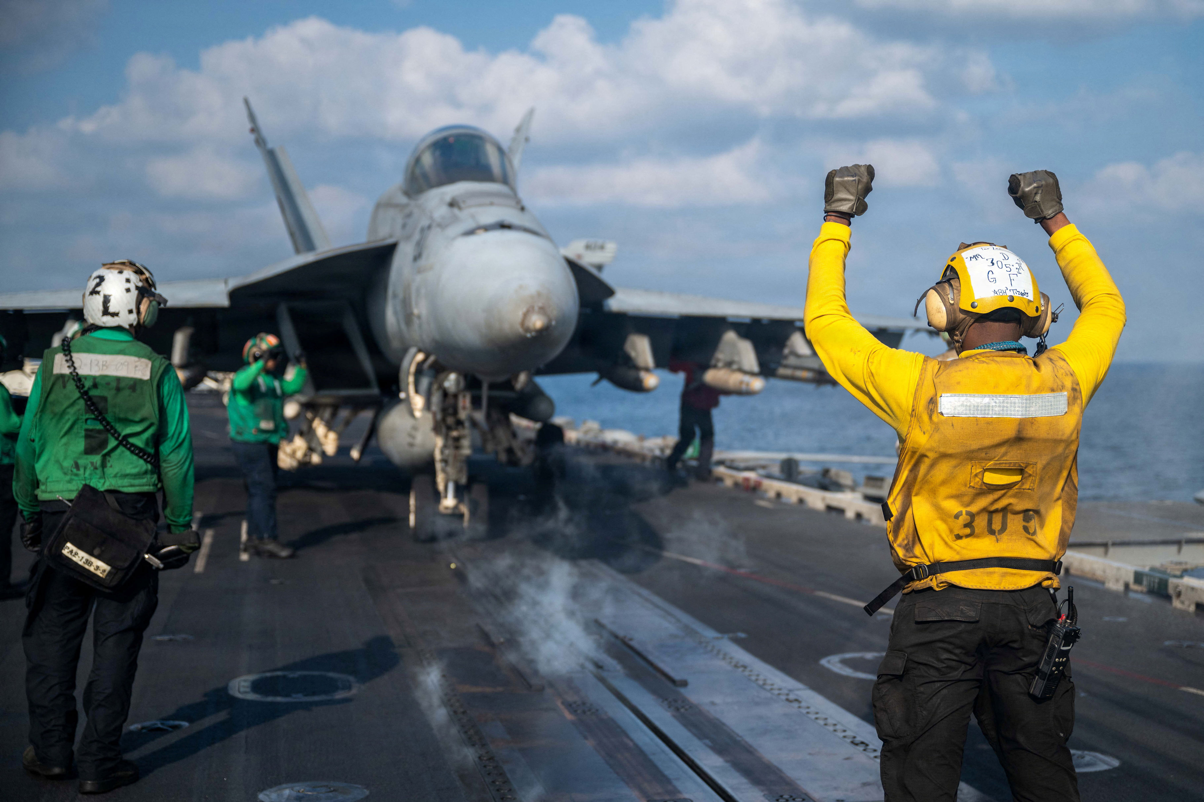 US Navy F/A-18 Super Hornet strikes, disables oil tanker in Gulf of Oman