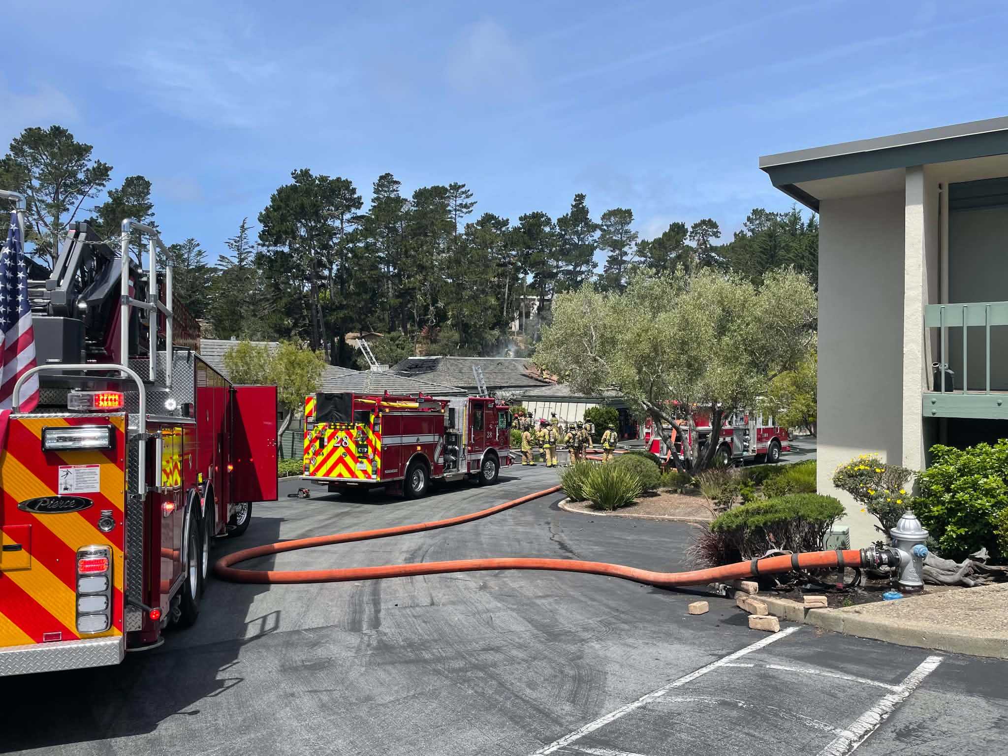 CAL FIRE battles structure fire at multi-unit home in Carmel