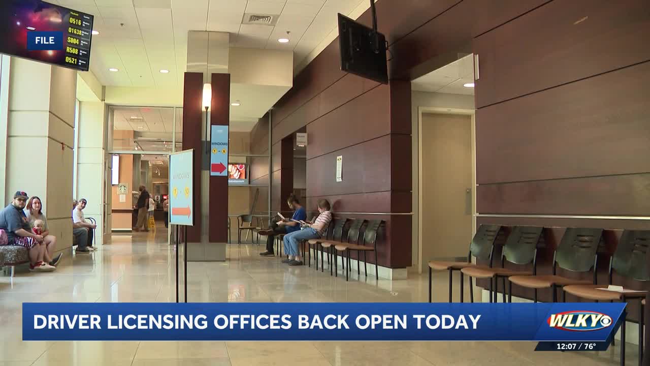 Kentucky driver licensing offices reopen with limited hours