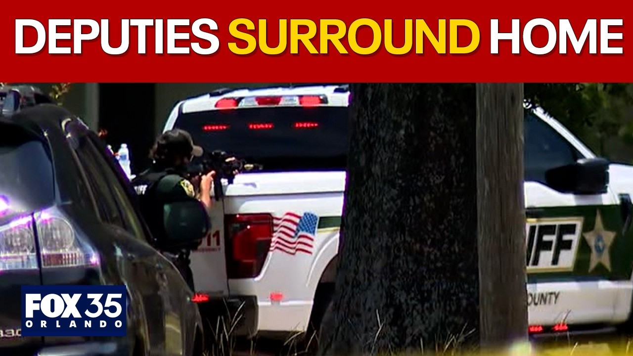 Florida deputies surround home after bus stop shooting