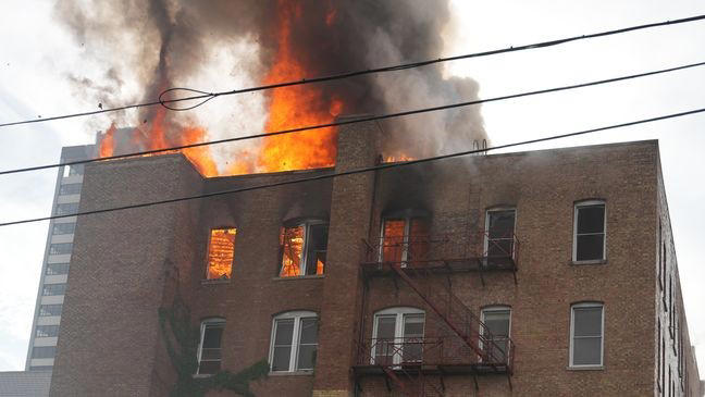 Fire heavily damages Lafayette Building in South Bend; deemed unsafe to ...