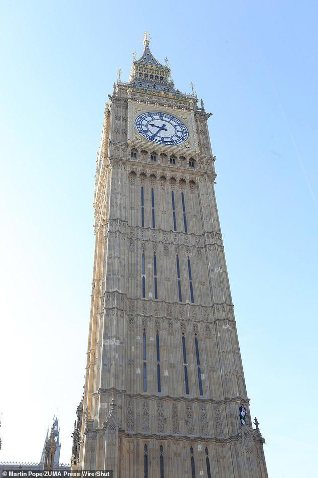 Pro-Palestine protester who climbed Big Ben barefoot denies causing ...