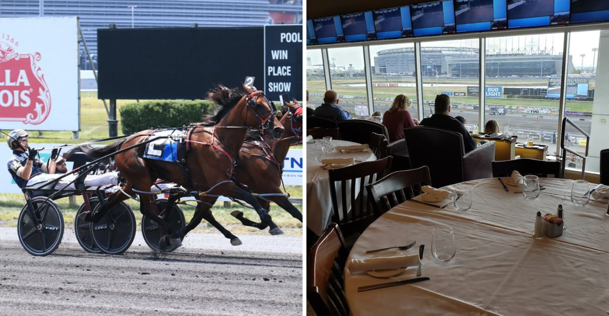 This New Jersey racing venue pairs live harness racing with a full ...