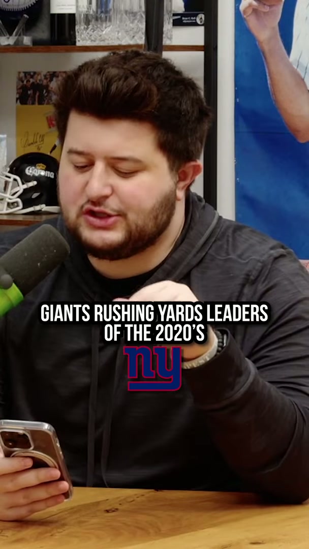 Naming Giants rushing leaders from the 2000s #nfl #nflfootball # ...
