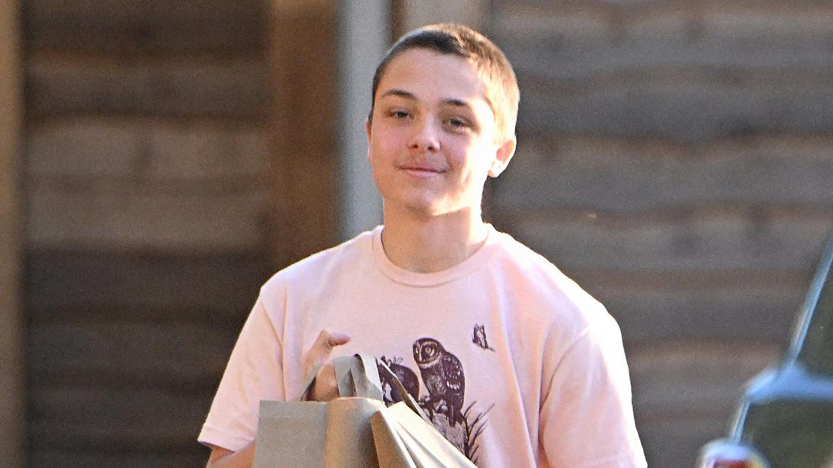 Angelina Jolie and Brad Pitt's son Knox unrecognizable as he curses ...