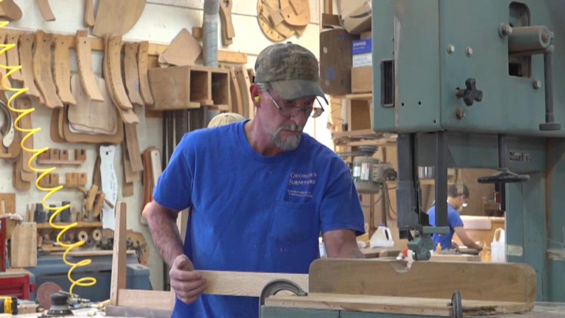 See craftsmen in action at George's Furniture in Lancaster County