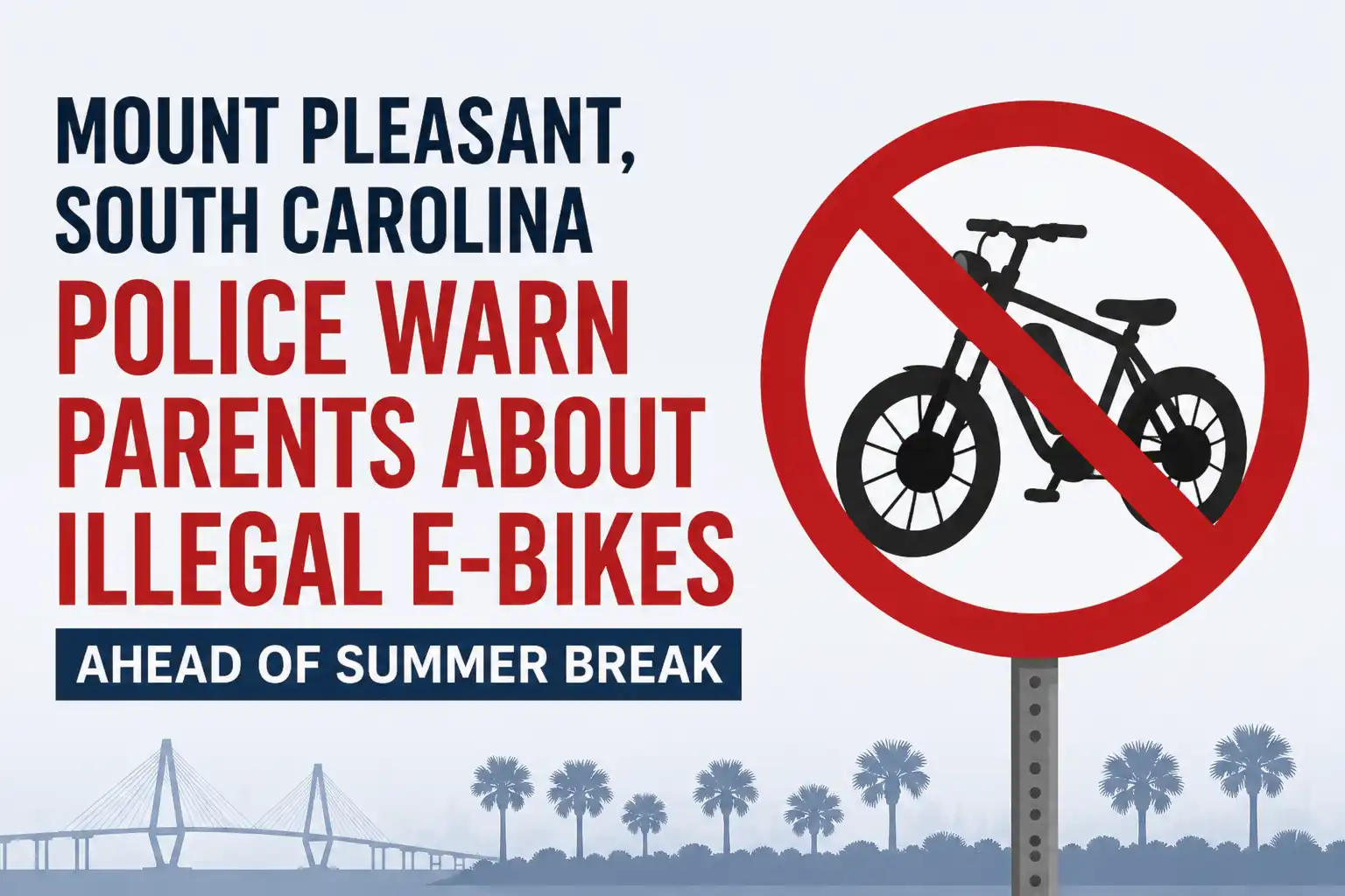 Mount Pleasant, South Carolina police warn parents about illegal e ...
