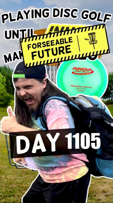 Day 1105 continues an amazing everyday disc golf journey