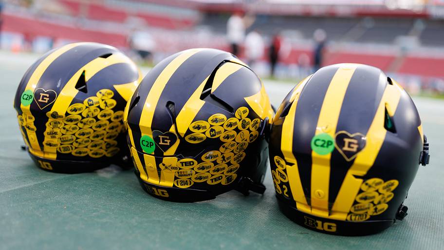 New Michigan football helmet sparks debate among Wolverine faithful