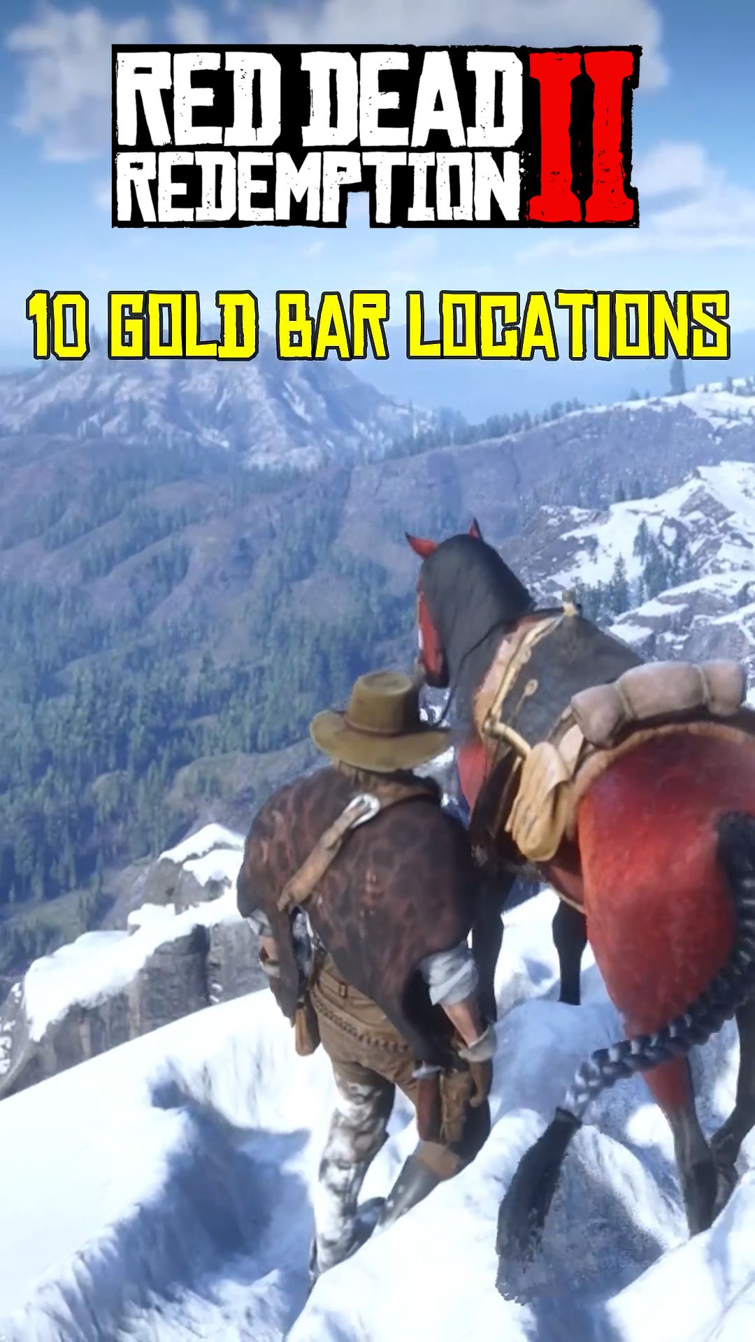 Easy 10 gold bar locations in 1 minute - RDR2