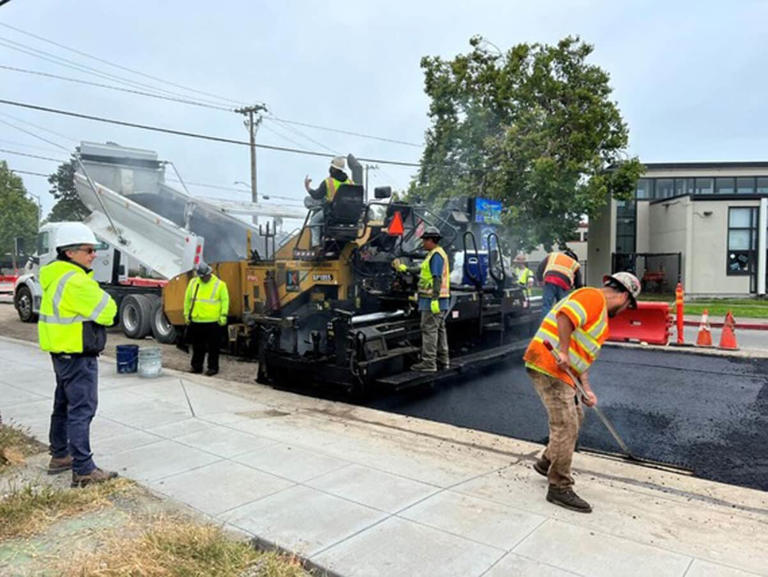 Central Avenue paving from June 8–10