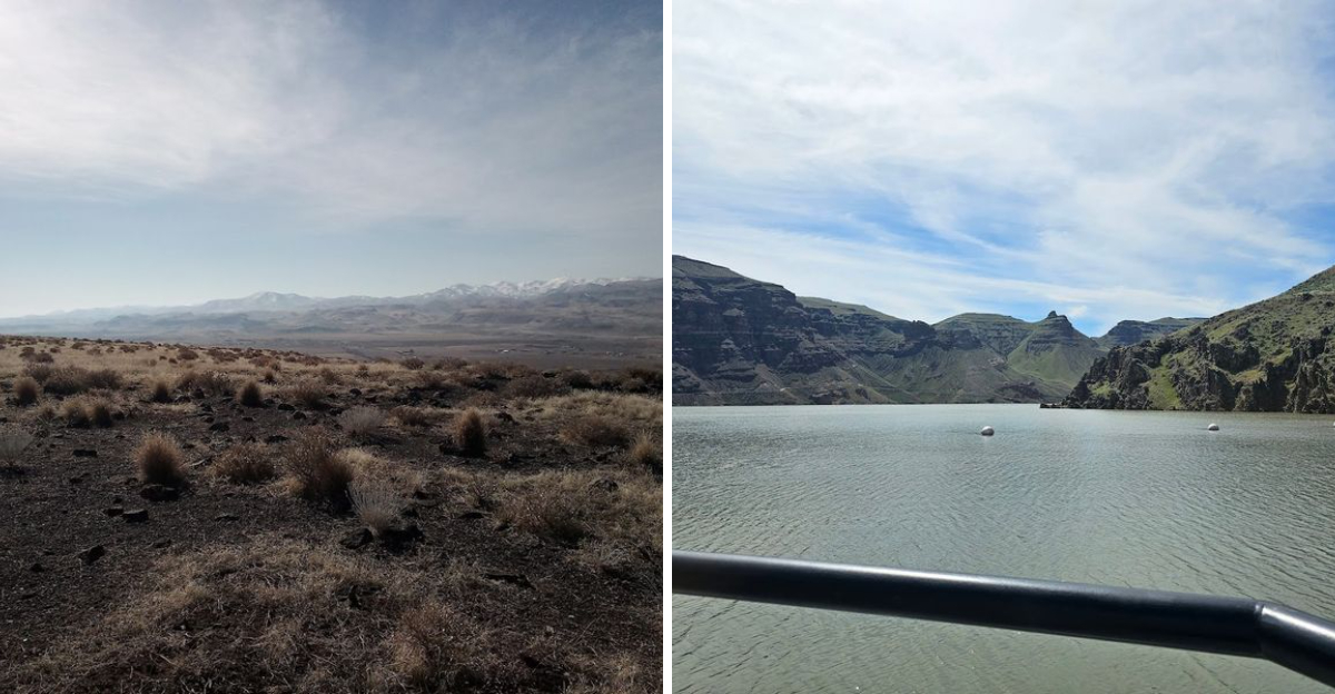 Oregon’s remote 2.5-million-acre desert of red-rock spires, winding ...