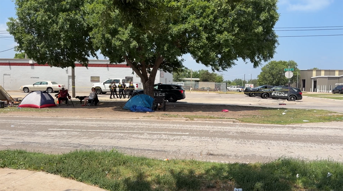 Person taken to hospital after shooting near homeless encampment in ...