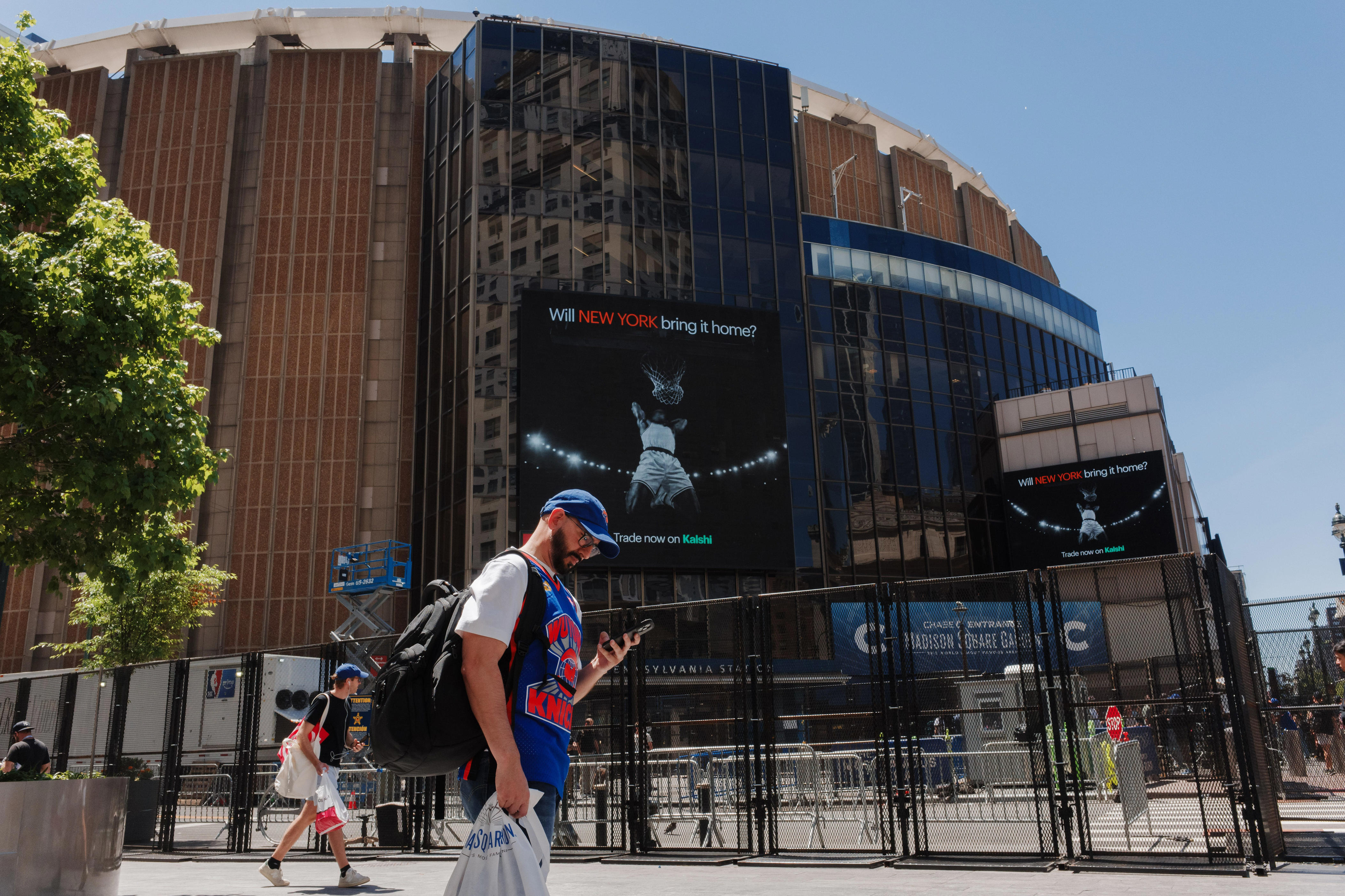 See new MSG security wall for Trump, NBA Finals Game 3 in New York