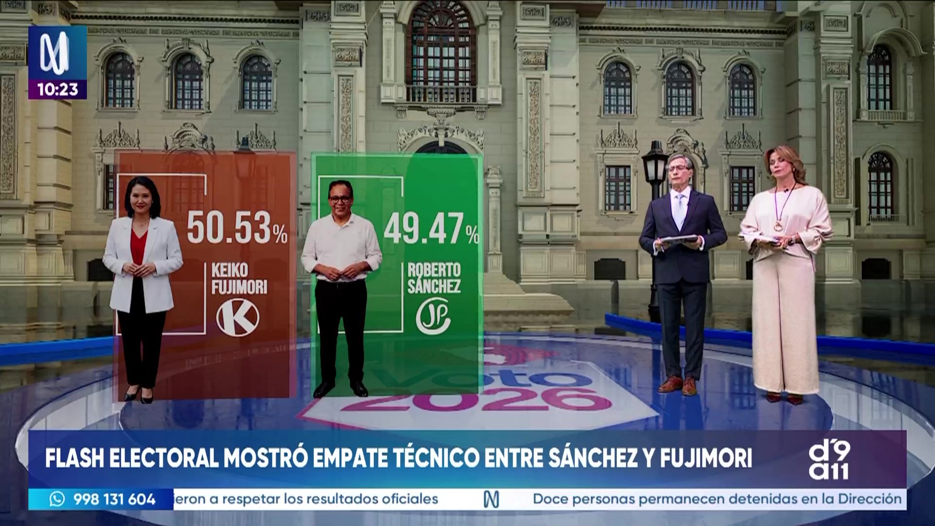 Así se vivió el flash de Datum para Canal N y América Multimedia