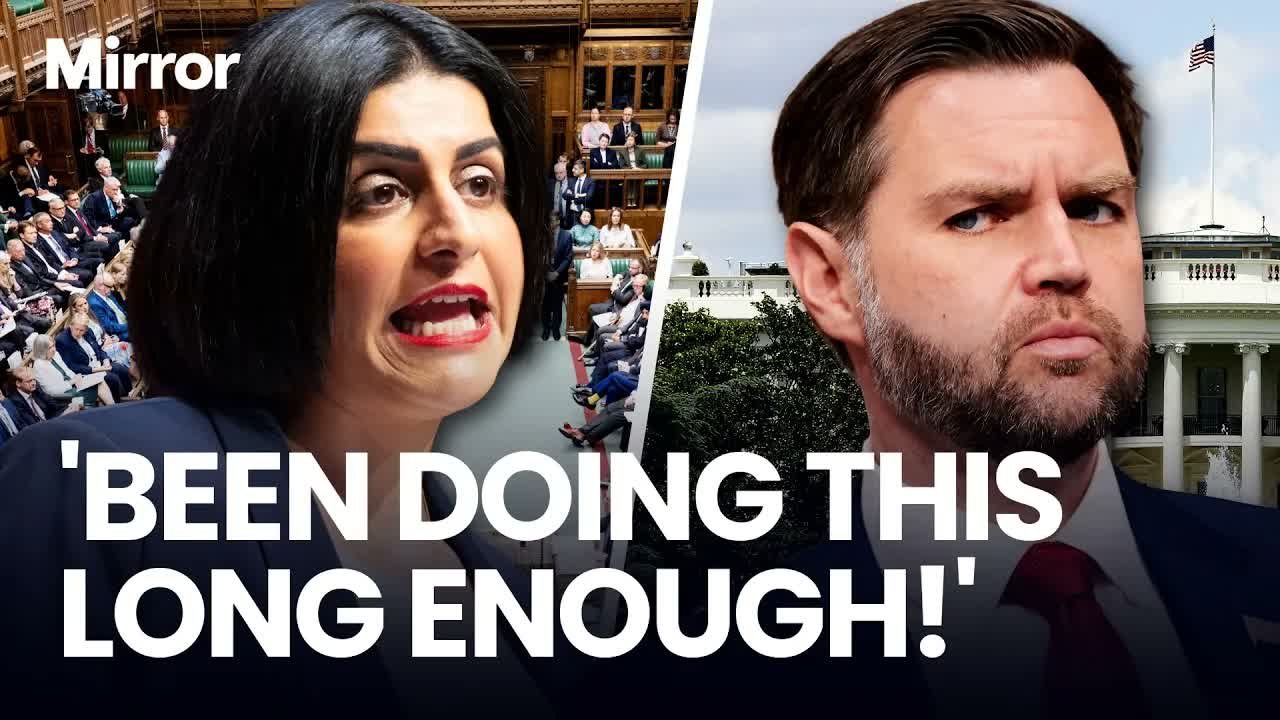 Shabana Mahmood snaps back at ‘wannabe’ JD Vance as he’s accused of ...