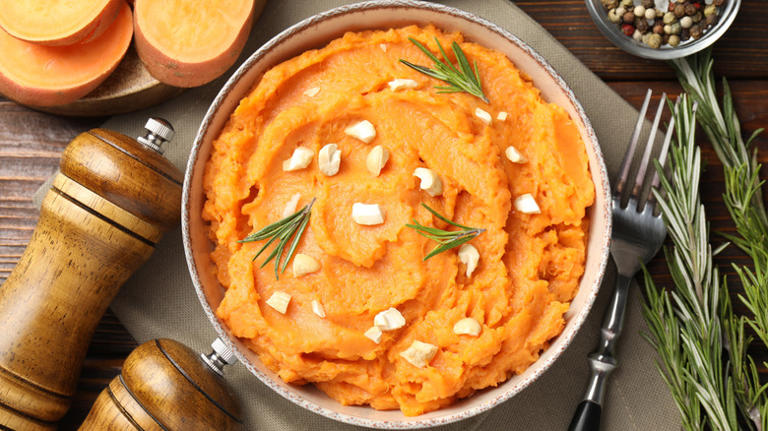 Make mashed sweet potatoes even more flavorful — just add chunks of ...