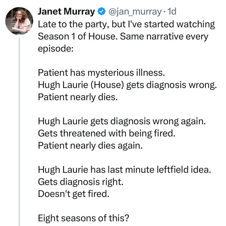 Hugh Laurie schools journalist on 'House' plot points in viral X exchange