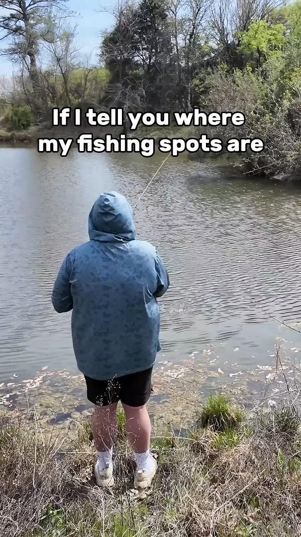 Who do you share your fishing spots with?