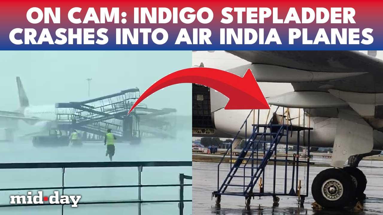 Delhi airport shocker: Air India planes hit by IndiGo stepladder during ...