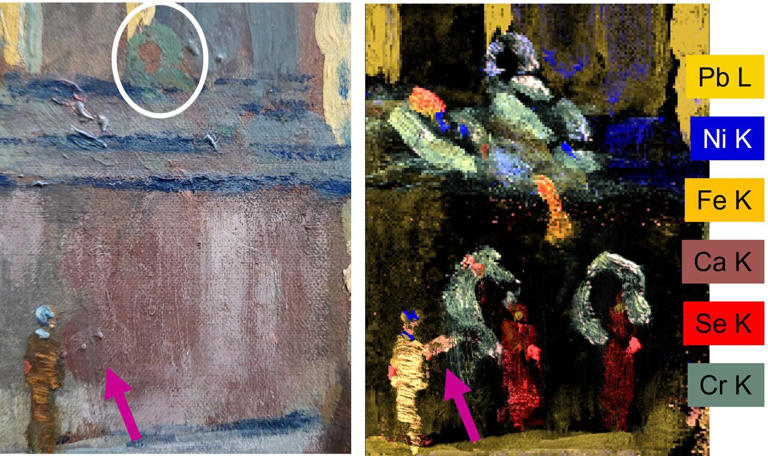 X-ray scans uncover Nazi symbols hidden beneath postwar painting