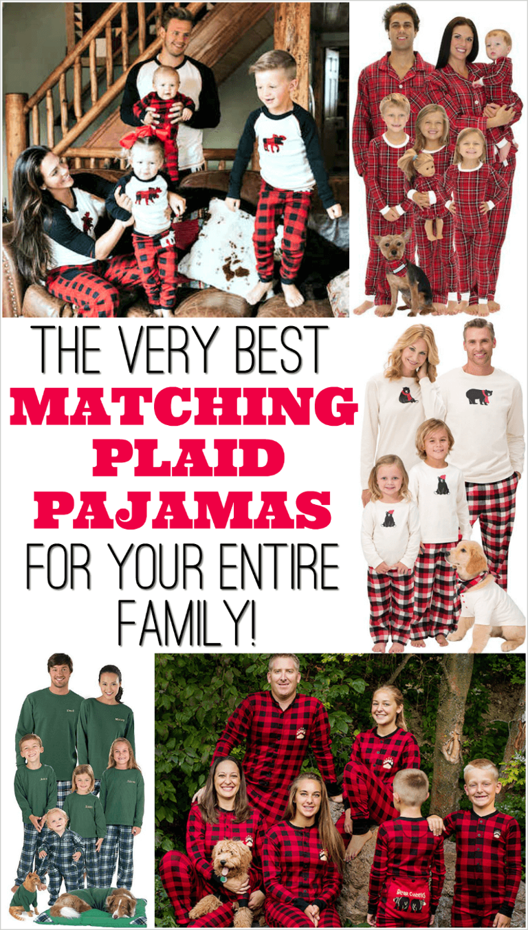 The best plaid family pajamas in sizes for your entire family!