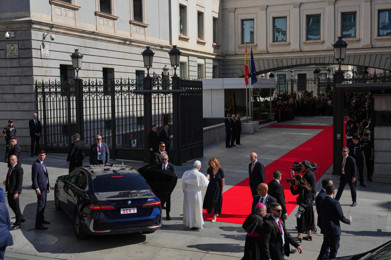Pope's historic speech to Spain's parliament demands respect for ...