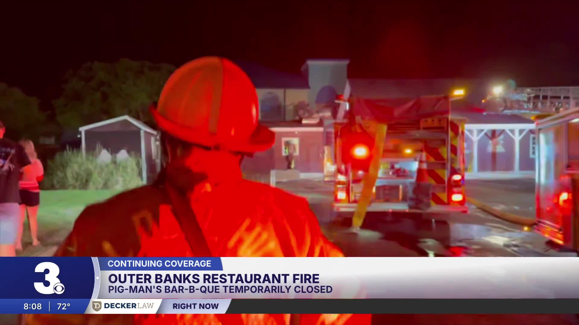 Pigman's Bar-B-Que in Kill Devil Hills temporarily closes after fire