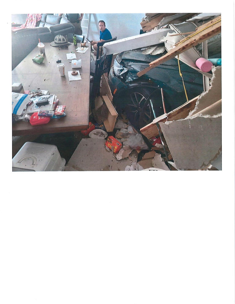 Driver crashes through Falls Township home