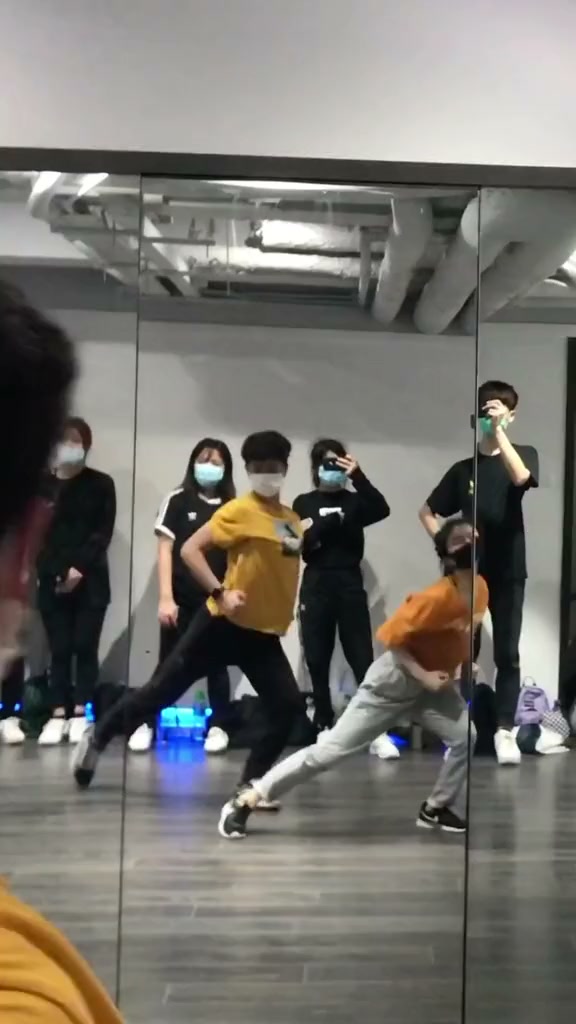 Sharp studio choreography with my dance crew in masks