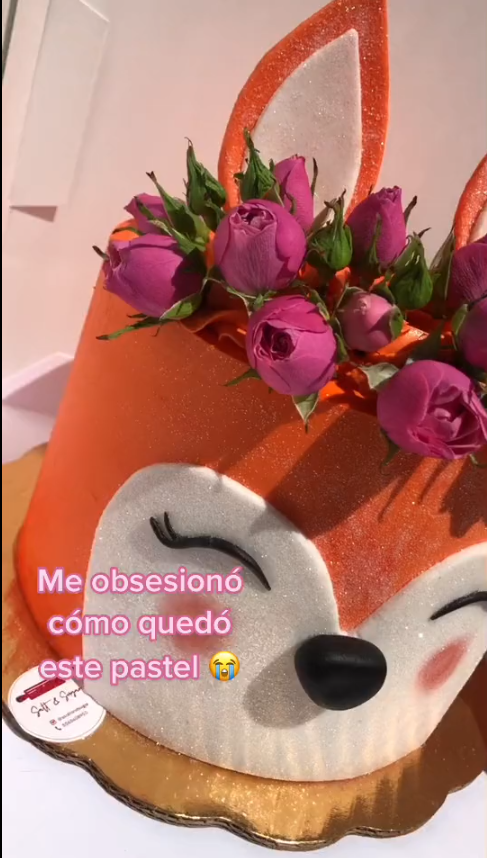Decoración de pastel que enamora a primera vista