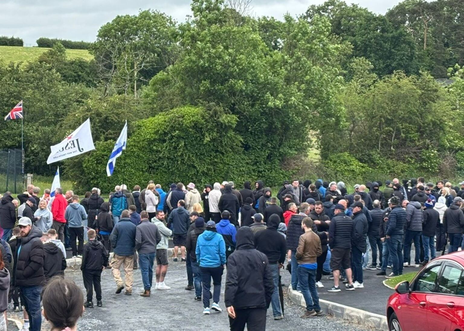 Shoves, threats and insults in Scarva as members of the press face ...