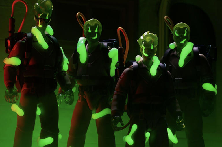 Mondo unveils look at glow-in-the-dark ‘The Real Ghostbusters’ figures