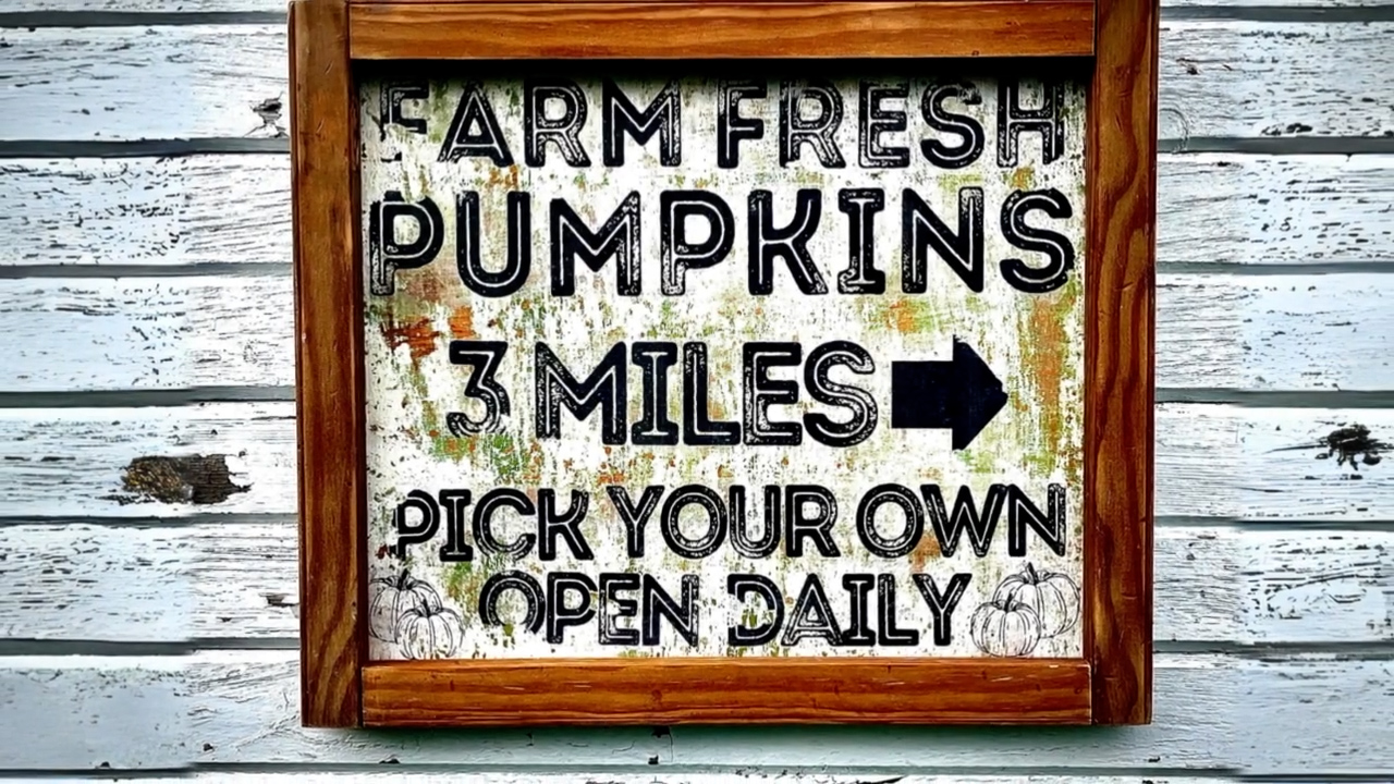 Simple Mod Podge pumpkin graphic transfer tutorial