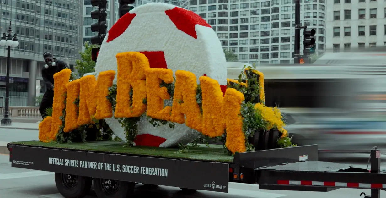 Jim Beam gives soccer team a floral send off for FIFA World Cup 2026