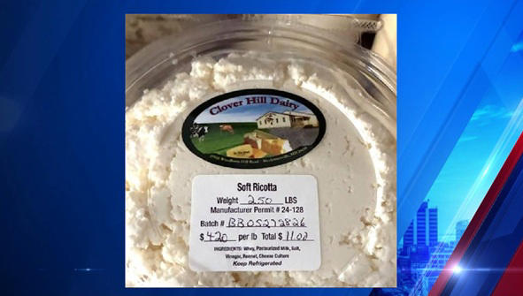 Recall alert: Clover Hill Dairy soft cheese over listeria concerns