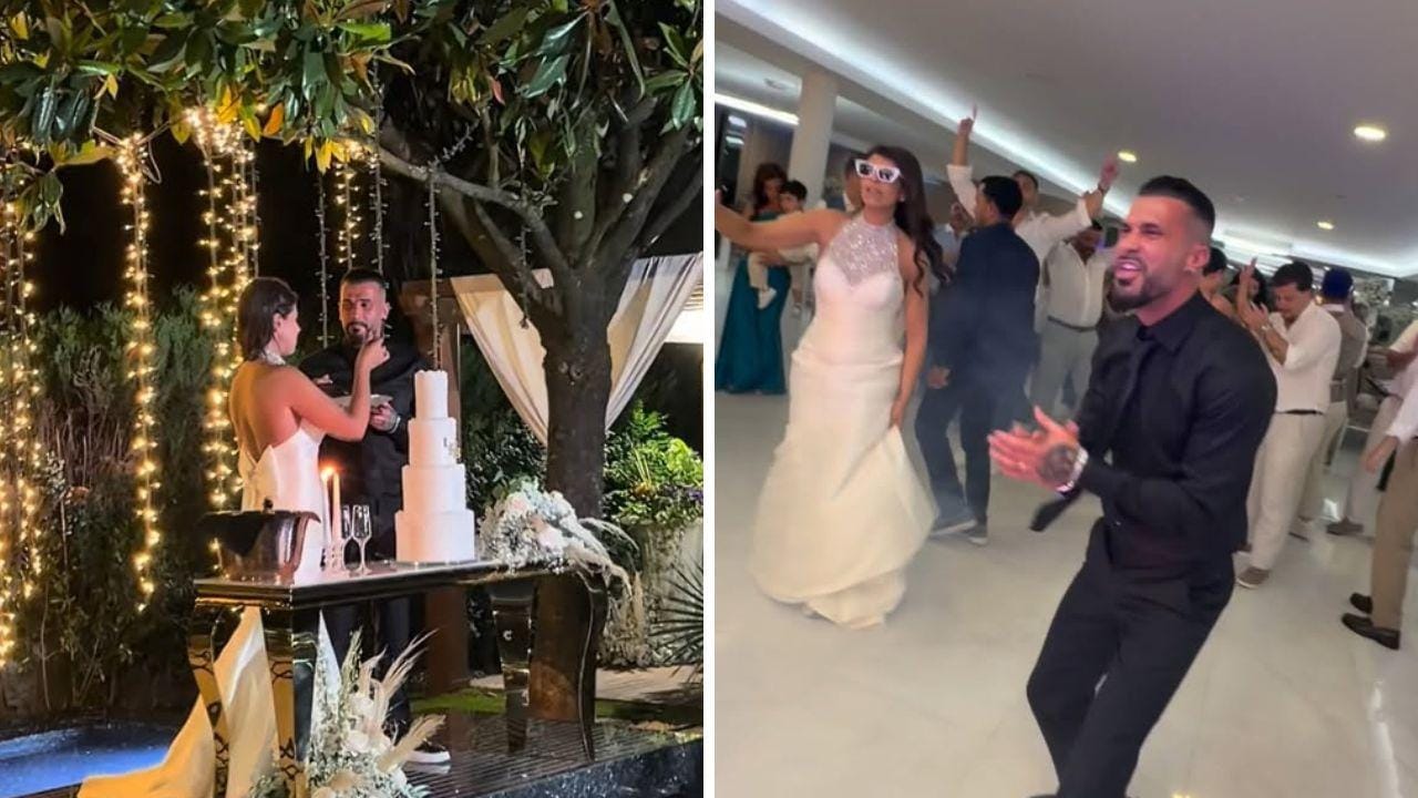 Bruno Savate é surpreendido com presença rara da Voz no seu casamento ...