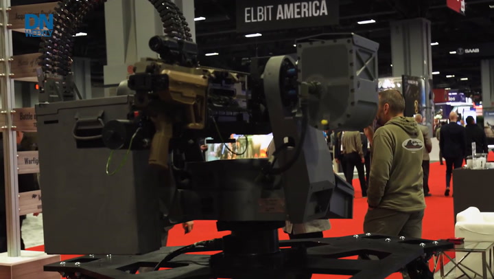Stay on target, even in rough seas with this remote-controlled weapon ...