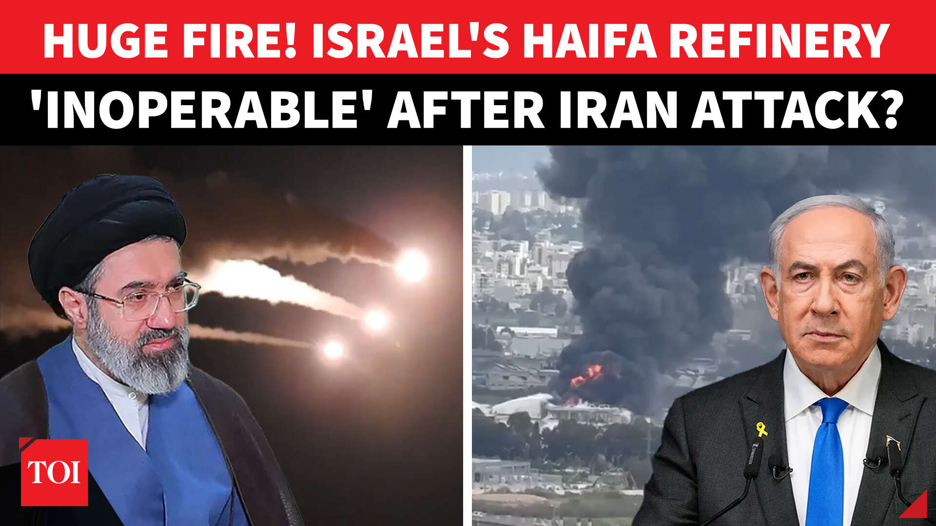 Haifa oil refinery struck 'directly'; Israel scrambles just as Iran ...