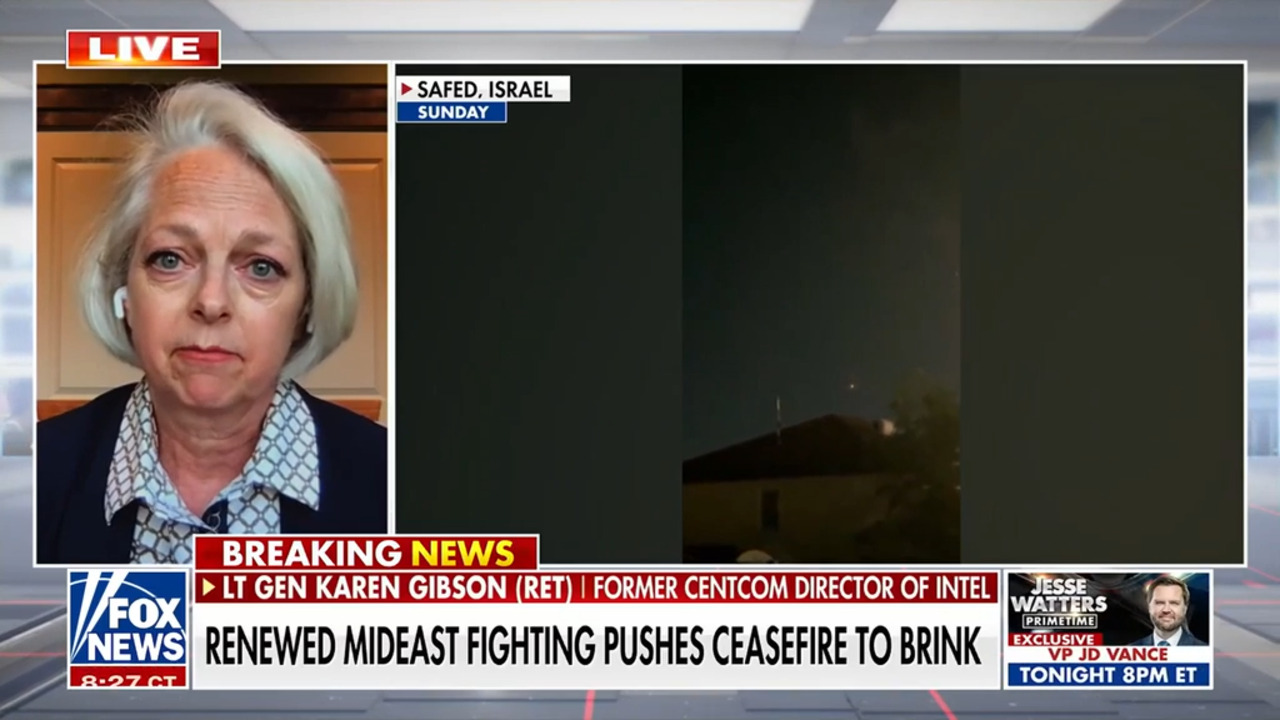 Lt Gen Karen Gibson discuss renewed Mideast fighting, Israeli strikes ...