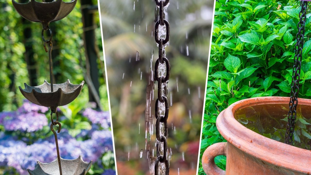 What is a rain chain? Experts explain the benefits behind the on-trend ...