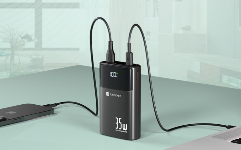 Portronics launches new 20,000mAh 35W power bank with built-in cables ...