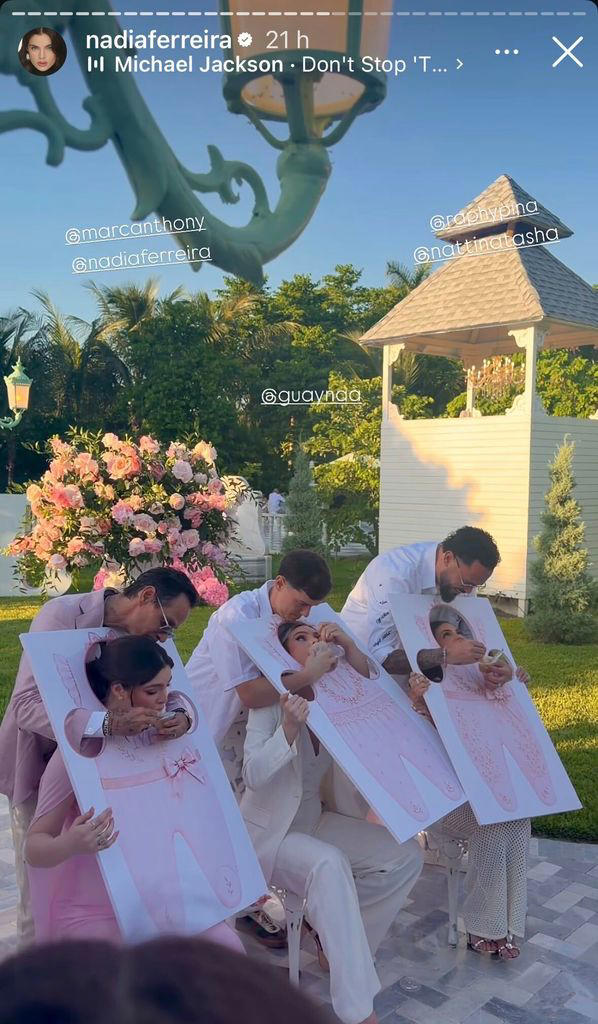 Rosas, lujo y famosos: así fue el mágico baby shower de Nadia Ferreira ...