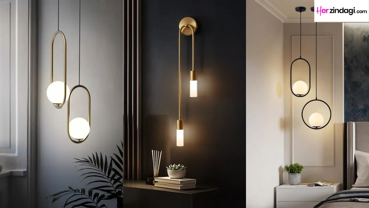 Stylish hanging lights for bedroom ambience and modern decor