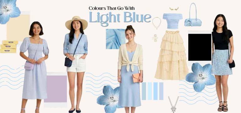 Sky-toned style secrets: The best colours that go with light blue