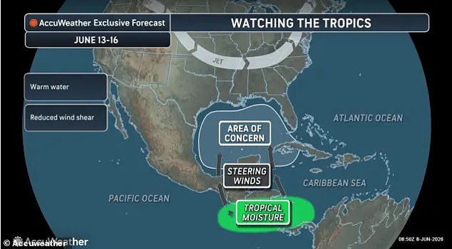 Hurricane trackers monitor tropical threat in Gulf of America with ...